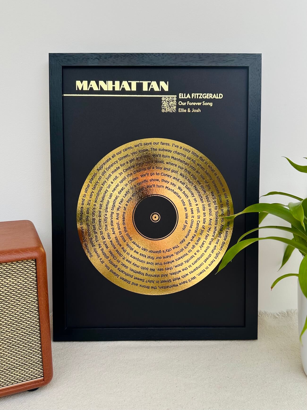 Retro Song Lyrics | Custom Metallic Foil Print – More Than Foil